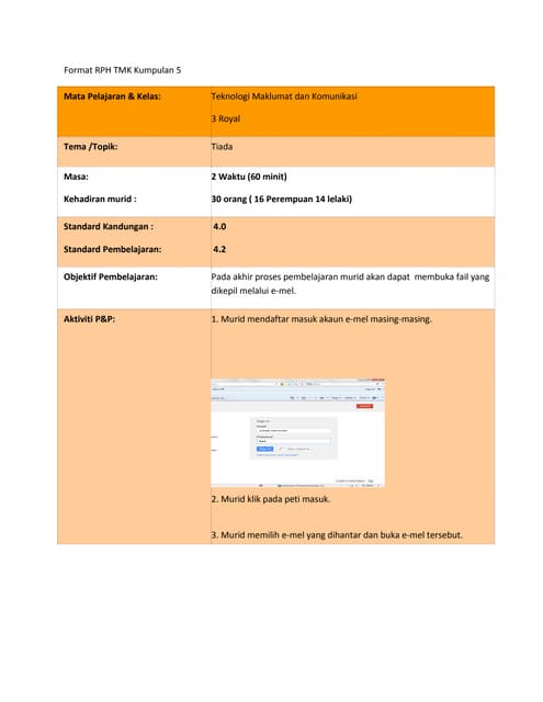 Rph TMK tahun 5 | DOCX
