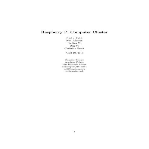 Building A Linux Cluster Using Raspberry Pi 2 Pdf