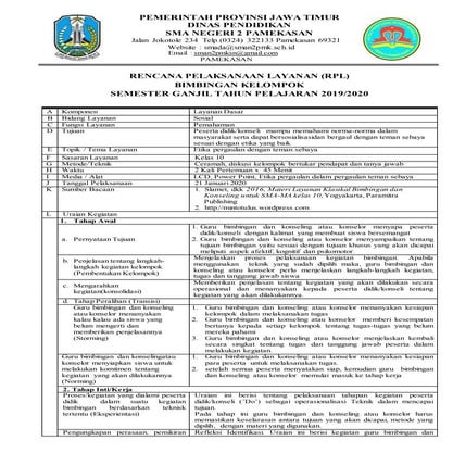 RPL BIMBINGAN KELOMPOK (POP) | DOCX