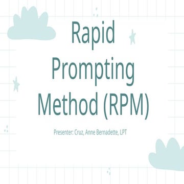 RAPID PROMPTING METHOD PRESENTATION PPTX | PPTX