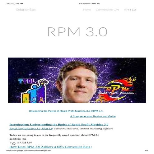 Rapid Profit Machine (RPM 3.0) | PDF
