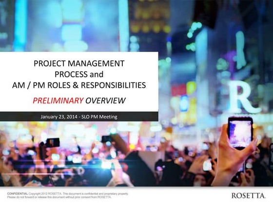 Project Management in an Agency Environment | PPT