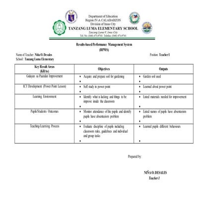 Rpms format | DOCX | Education