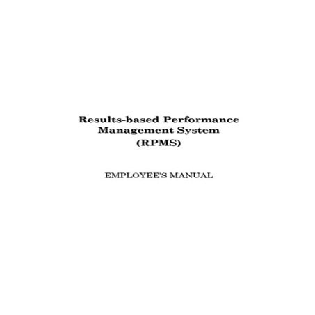 Rpms manual | PDF
