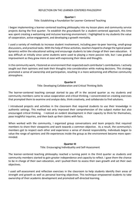 REFLECTION JOURNAL ENTRY #1.docx | Education industry | Industries