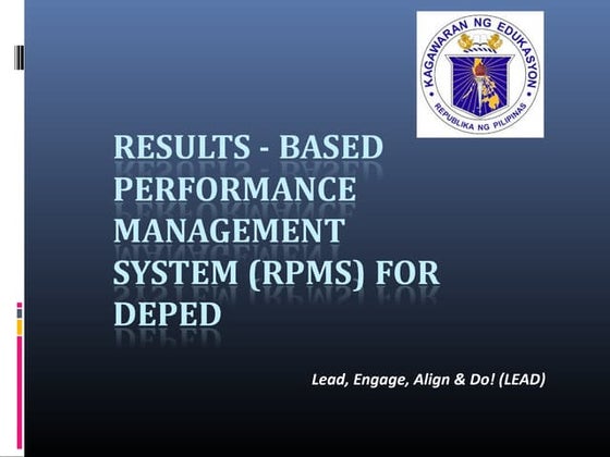 "DepEd Order No.2, s. 2015 Guidelines on the Establishment & Implementation of the Results ...