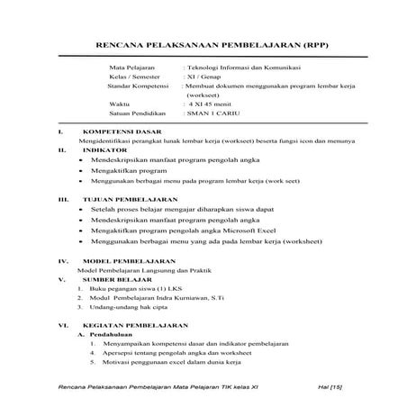 Rpp tik-ktsp-11-semester-2 | PDF