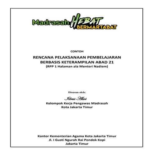 Rpp 1 halaman | PDF