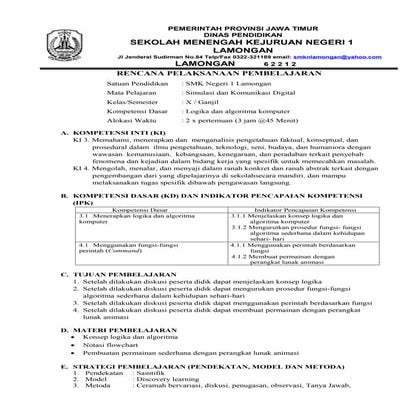 Rpp 1 logika algoritma | DOC