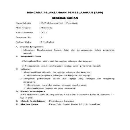 Rpp 2 kesebangunan | DOCX