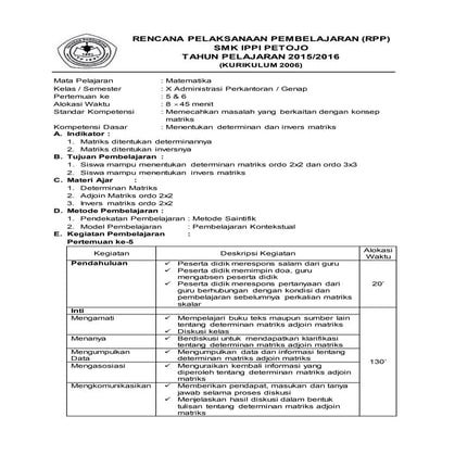 Rpp 7 matriks3a | DOCX