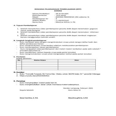 Rpp b.indo pb4 | PDF