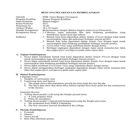 Rpp bahasa inggris smk_xi_kd.03