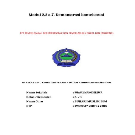 RPP BERDEFERENSIASI TERINTEGRASI KSE MAPEL KIMIA.docx