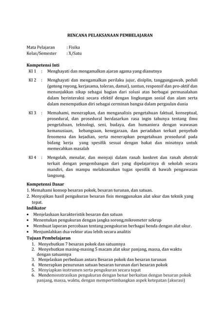 Modul Ajar Pengukuran untuk Kelas VII Semester I | PDF