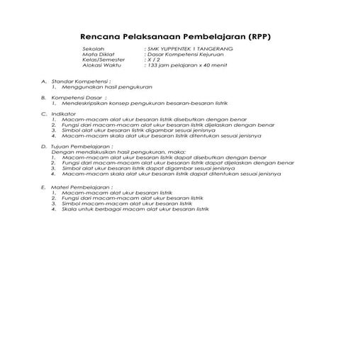 Rpp dkk menggunakan hasil pegukuran | DOC