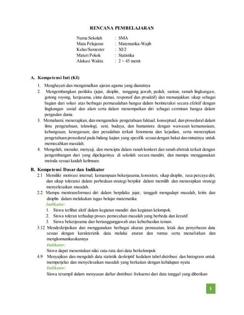 Contoh rpp inkuiri | DOCX