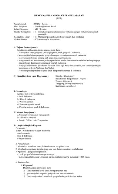 Modul Ajar IPS Kelas 8 Deep Learning | PDF