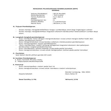 Rpp ips pb9 sm2 | DOCX