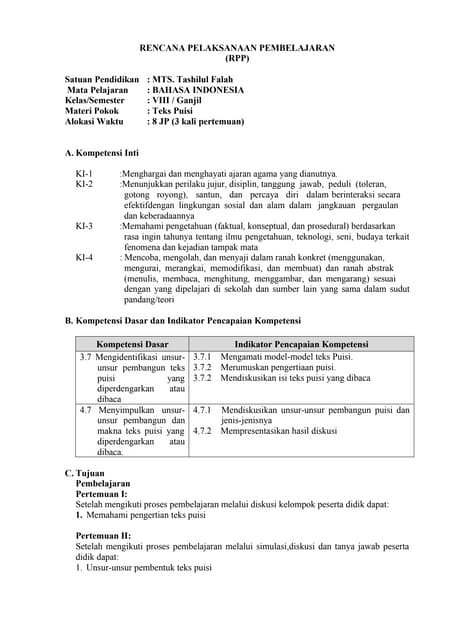 Modul Ajar Bahasa Indonesia Kelas 11 Fase F | PDF