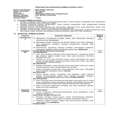 Perangkat Ajar RPP Kelas 6 Tematik 8.docx