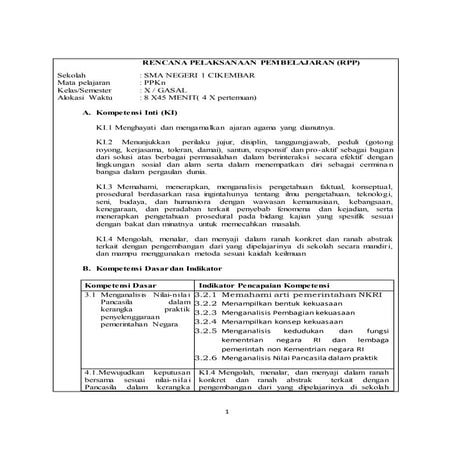 Rpp kelas x bab 1 pertemuan 2 edisi revisi 2016 kurnas | DOCX