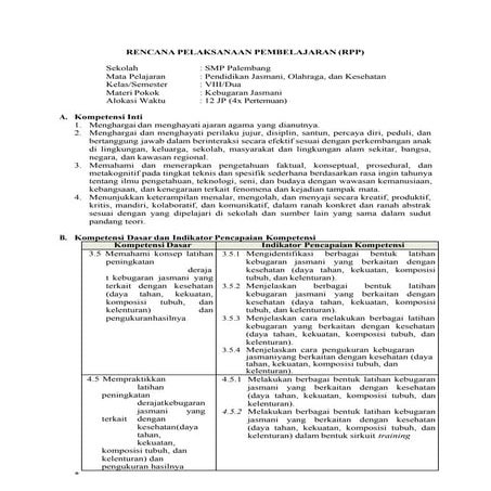 RPP kebugaran jasmani sekolah menengah Kelompok 3.pdf