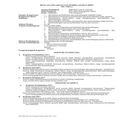 Rpp ipa smp kls viii 3 | DOC