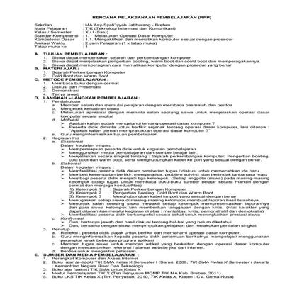 Rpp kls x smt 1 baru | PDF