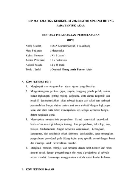 Powerpoint operasi hitung bentuk aljabar | PPTX