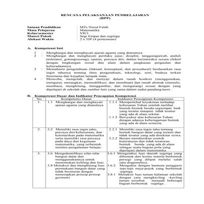 RPP Mat VII.6 | PDF