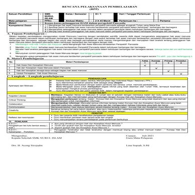 RPP MERDEKA BELAJAR kelas 11 - 2021 1.docx