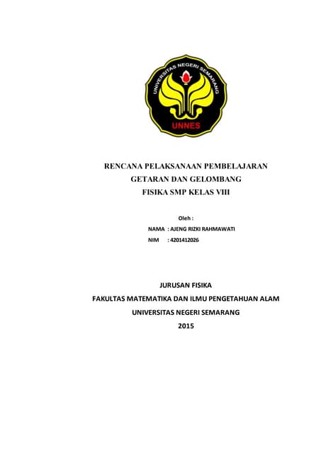 Contoh RPP Pelaksanaan Micro Teaching PGMI UIN Jakarta | PDF