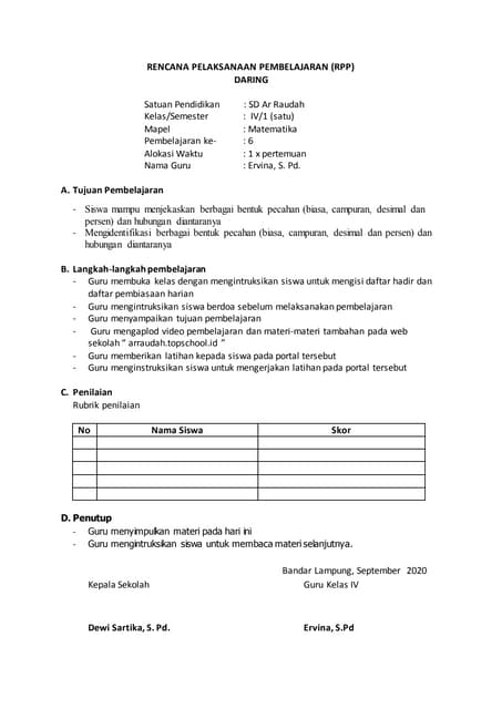 Rpp mtk pb 7 sm 2 | DOC