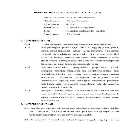 Rpp pertemuan 1 | DOCX