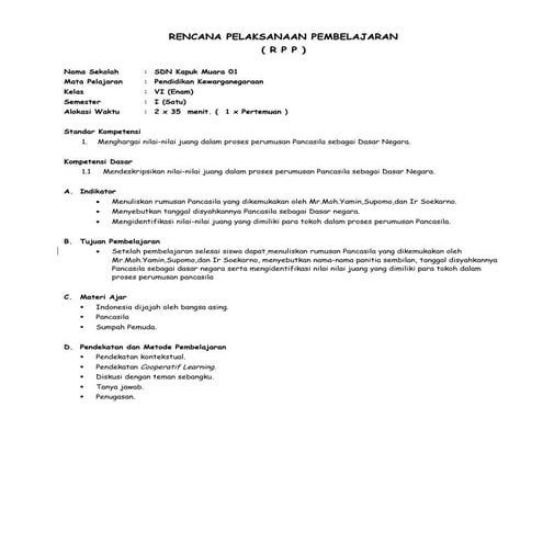 Rpp pkn 2017 2018 | PDF