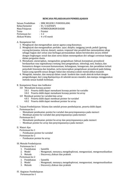 Rpp pemrograman dasar | DOC