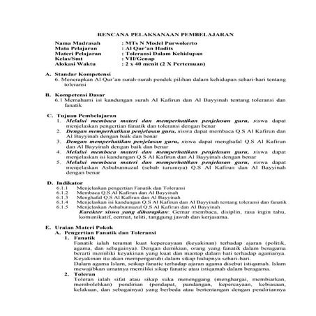 Rpp qh amar print | DOCX