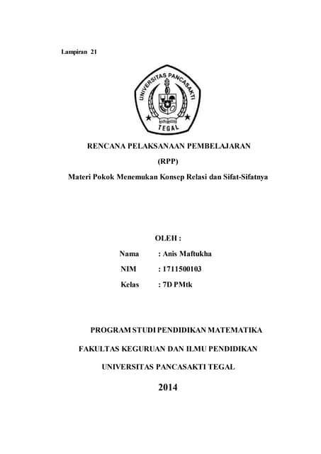 Rpp invers fungsi | DOCX