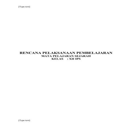 RPP Sejarah Kelas XII IPS.materi modul ajar sejarah lkelas xii ips ipa seomoga bermanfaat | PDF