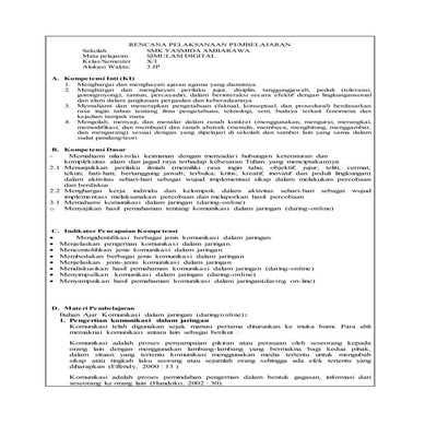 Rpp simulasi | DOCX