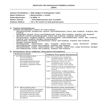 Rpp program linear | PDF