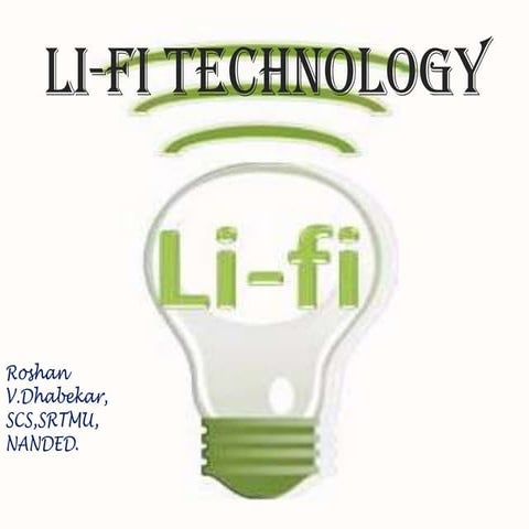 Li-Fi technology ppt | PPTX