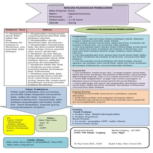RPP KIMIA KELAS X | PDF