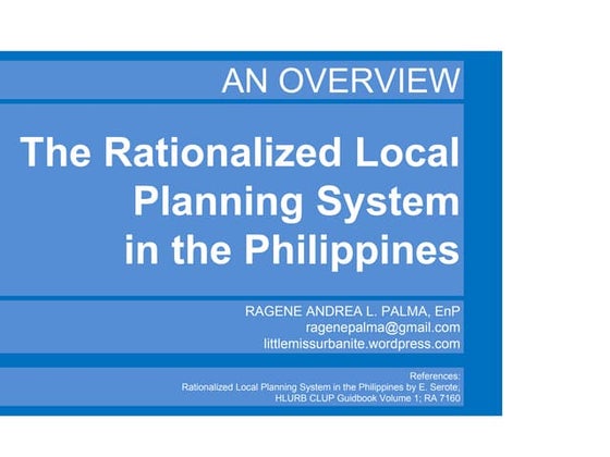 Local Development Planning | PPT