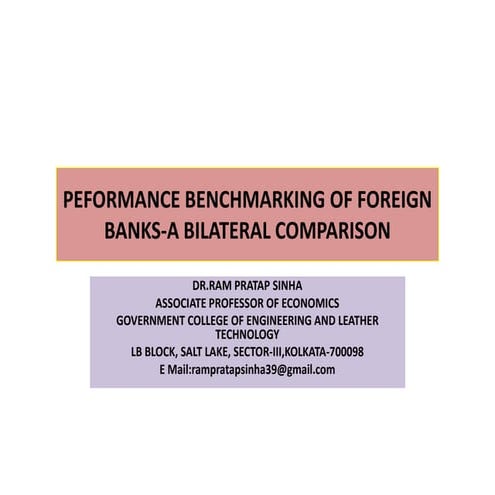 Foreign banks in india | PPTX