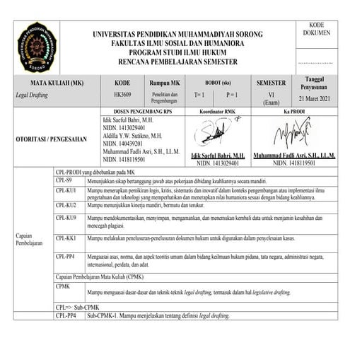 rps legal drafting for students need study | PDF
