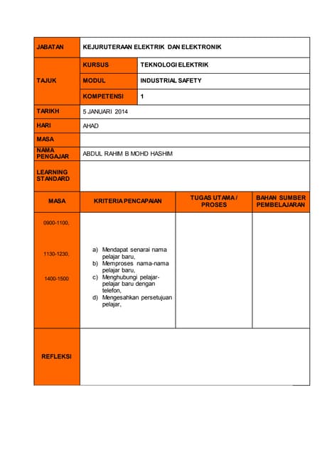 NIOSH PDD AESP(berkaitan program).pdf.niosh aesp training | PDF