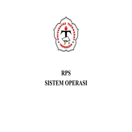 Rps inf 218 sistem operasi | PDF
