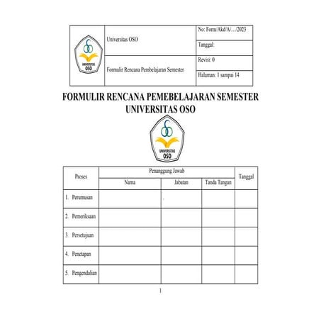 RPS Koralogi IKL UNOSO 2024-2025 ilmu kelautan | PDF